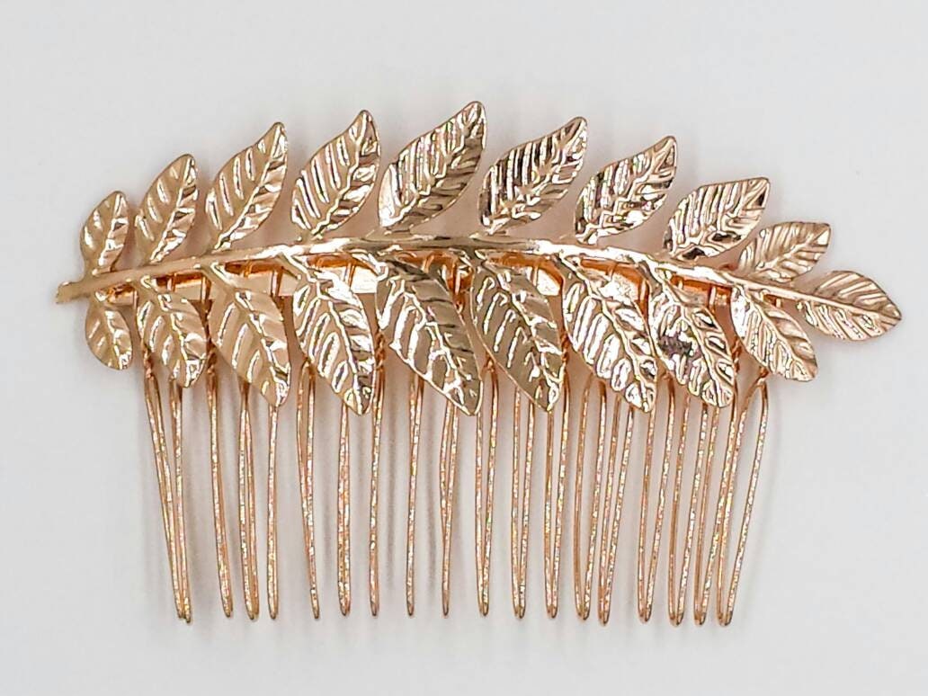 Gold Laurel Leaf Hair Comb Gold Leaf Hair Comb Leafy Hair - Etsy