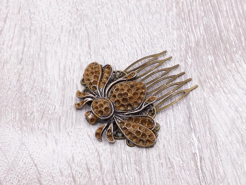 Bee Hair Comb- Bumblebee Queenbee Head Piece Woodland Inspired Nature ...