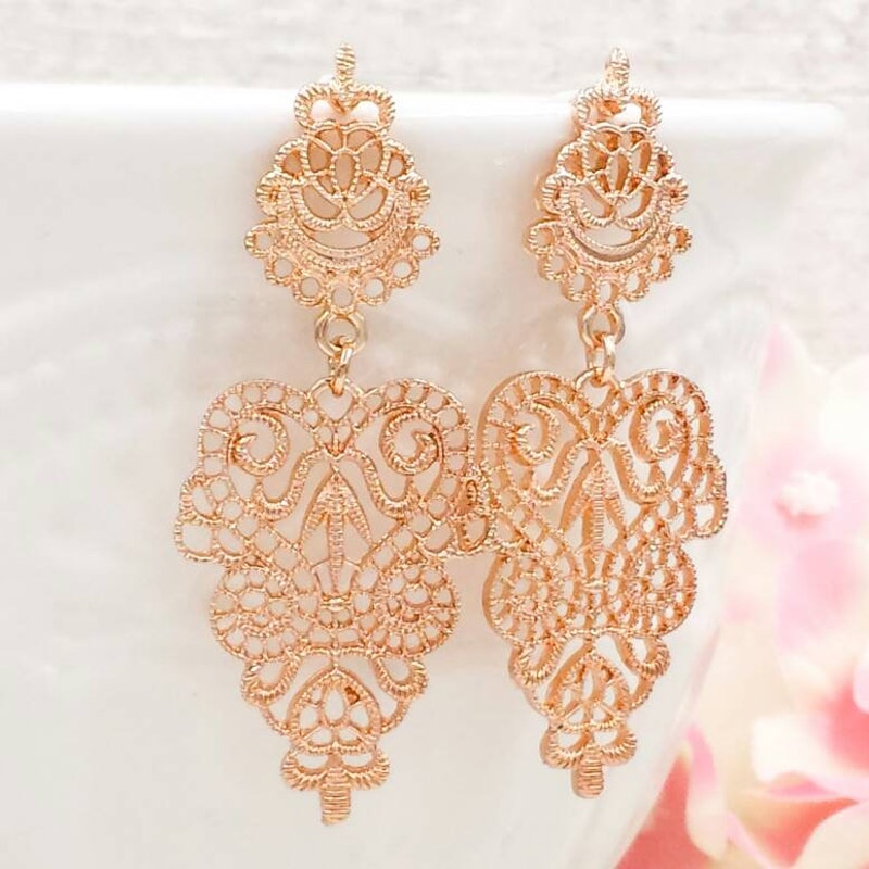 Filigree Earrings - Etsy