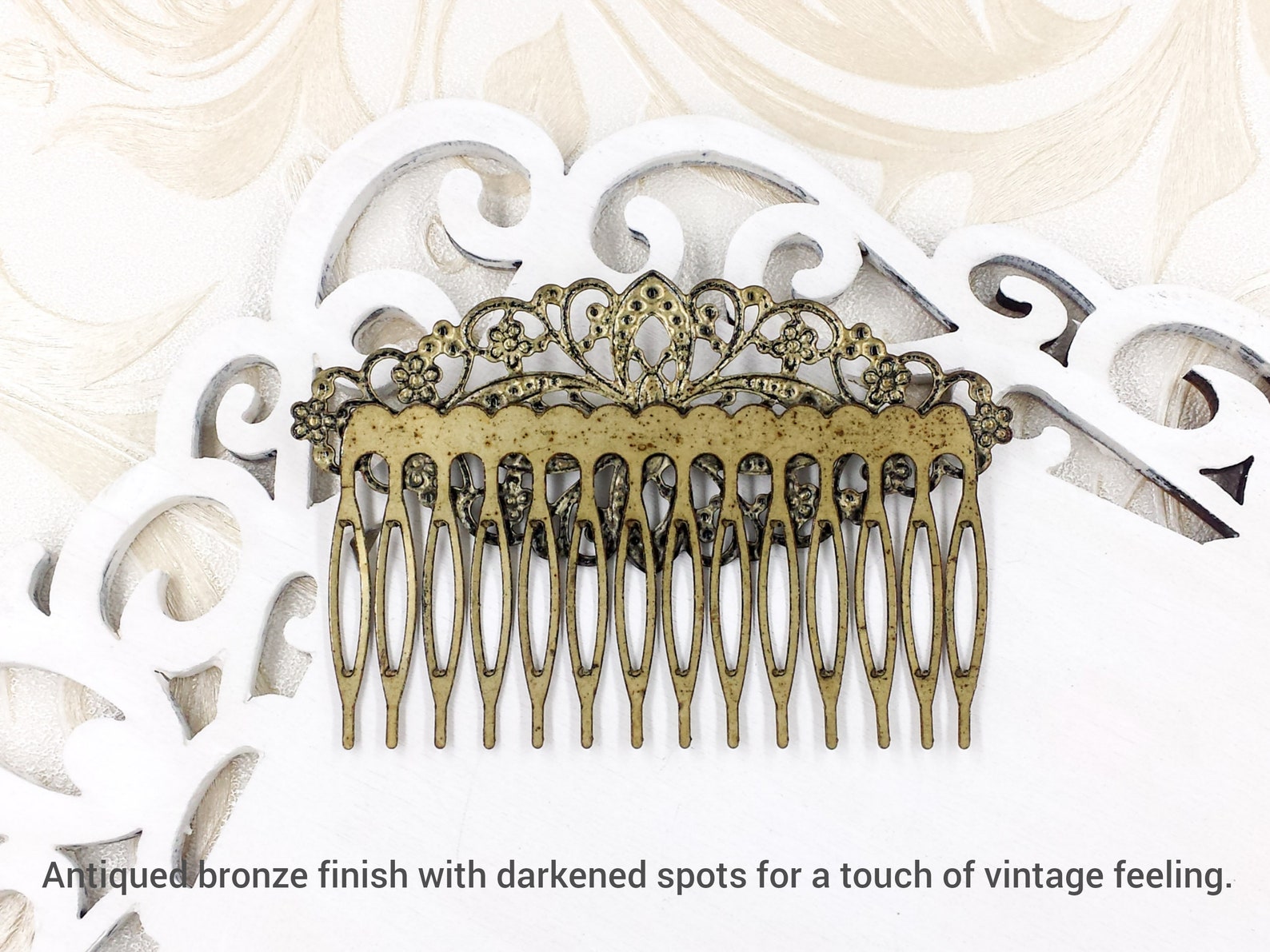 Ivory Rose Bridal Hair Comb Ivory Cream Floral Haircomb - Etsy