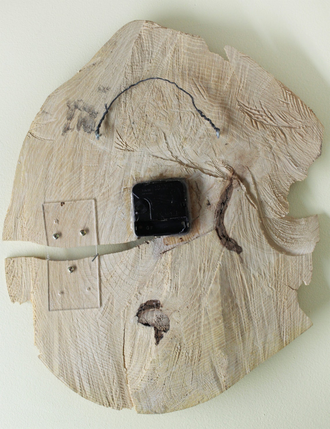 Trunk Cross Section Wood Roman Numeral Wall Clock - Etsy