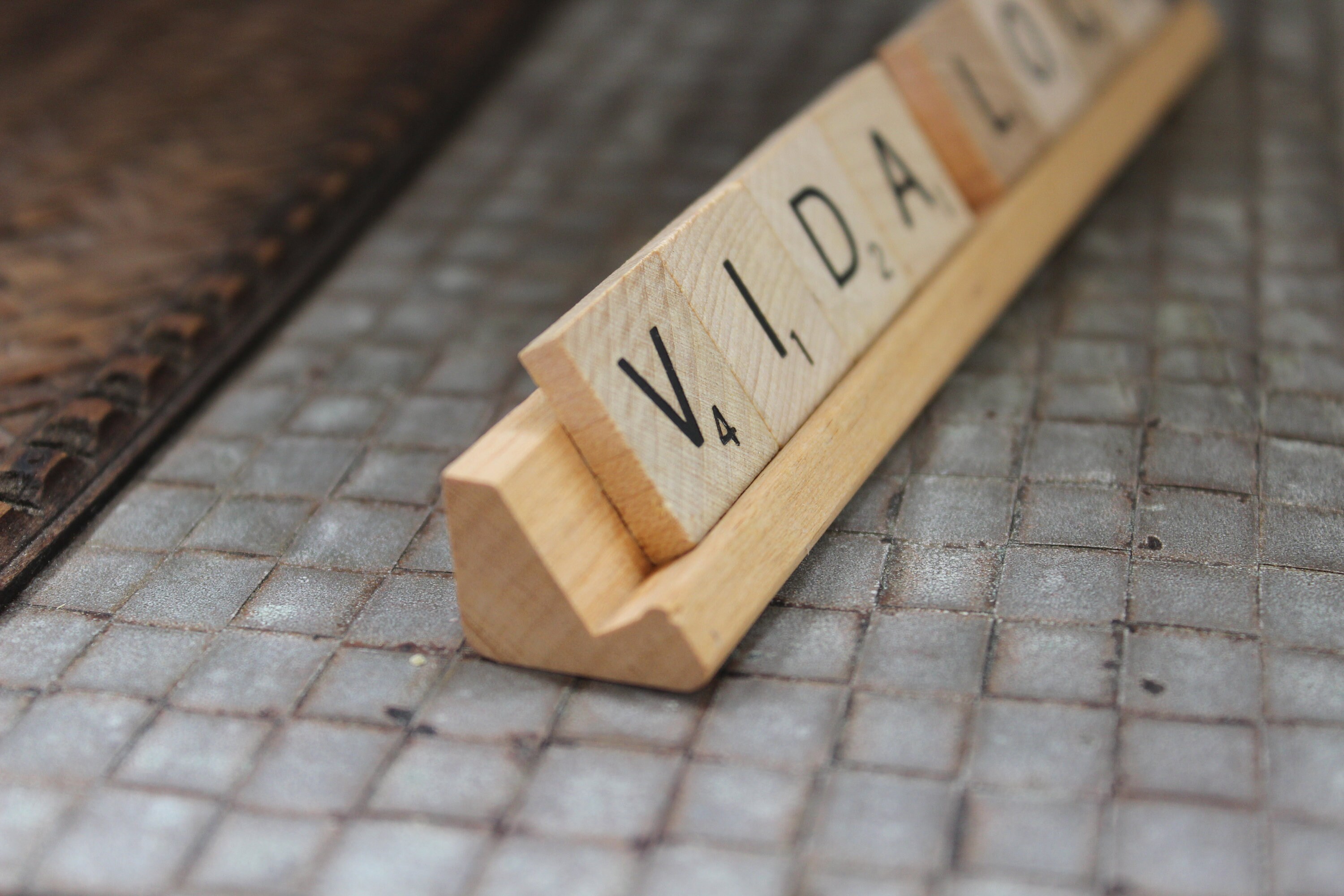 VIDA LOCA Scrabble Letters Desk Sign - Etsy