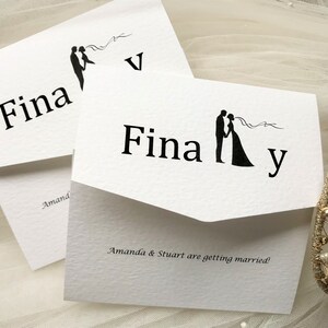 Finally Tri Fold Wedding Invitations - SAMPLE - Etsy UK