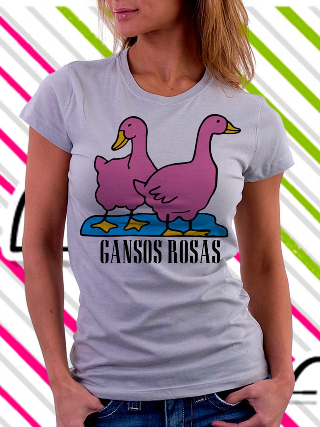 Pink Geese EPS PNG DXF Cutfile - Etsy