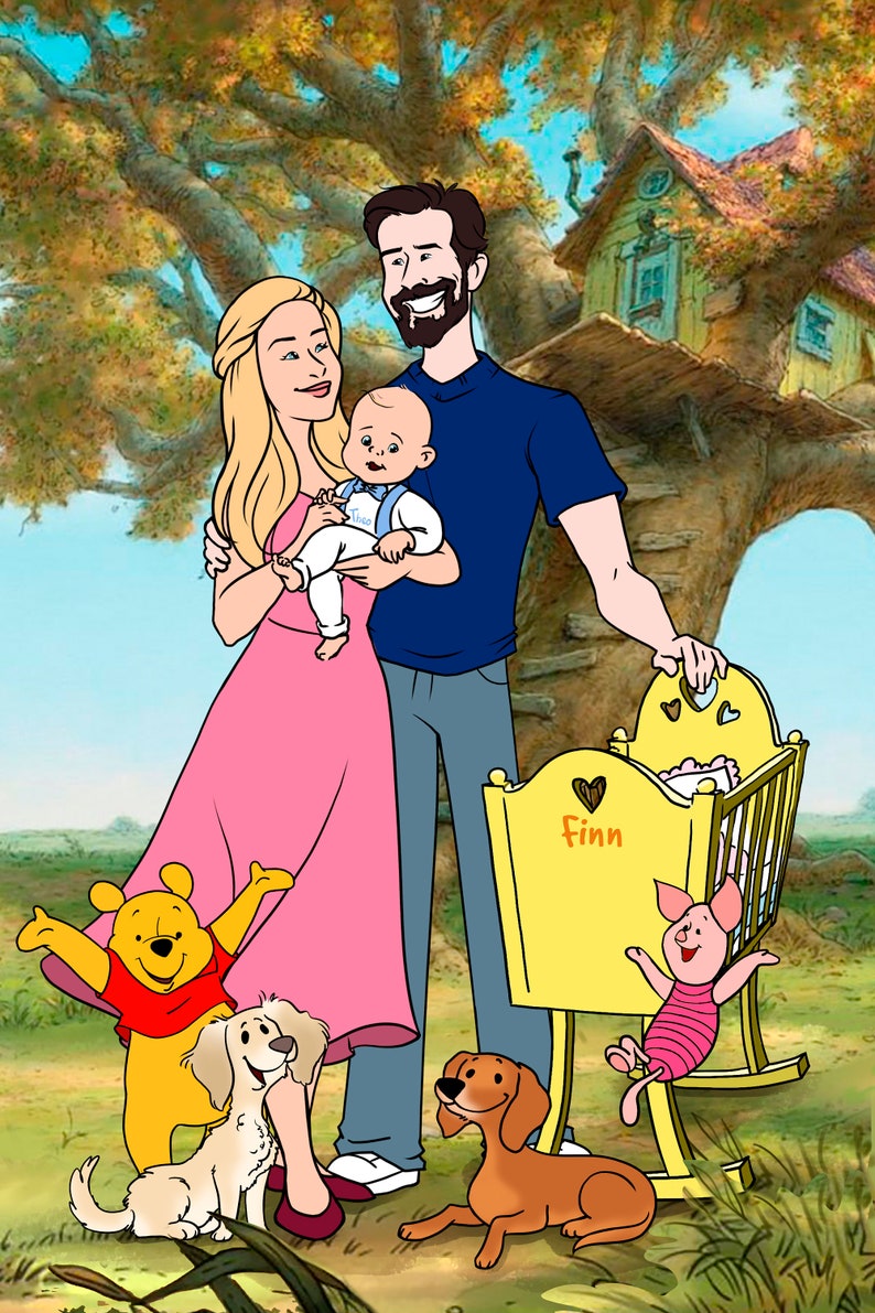 Custom Drawn Portrait Cartoon Drawing Commission Art - Etsy