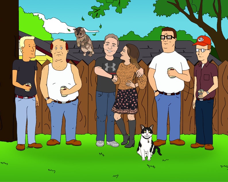 Custom Cartoon Commission Art Personalized Birthday Gift - Etsy