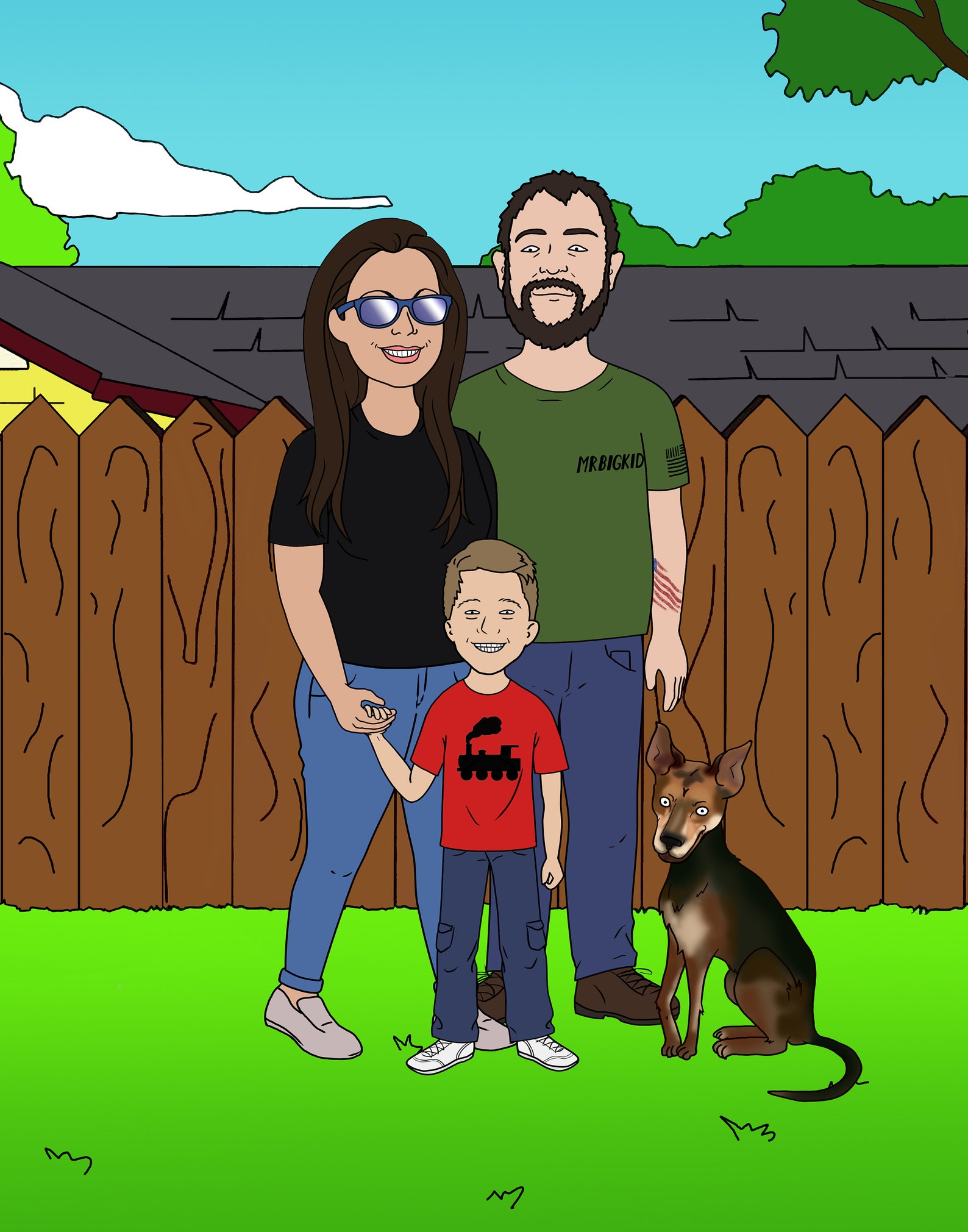 Custom Cartoon Commission Art Personalized Birthday Gift - Etsy