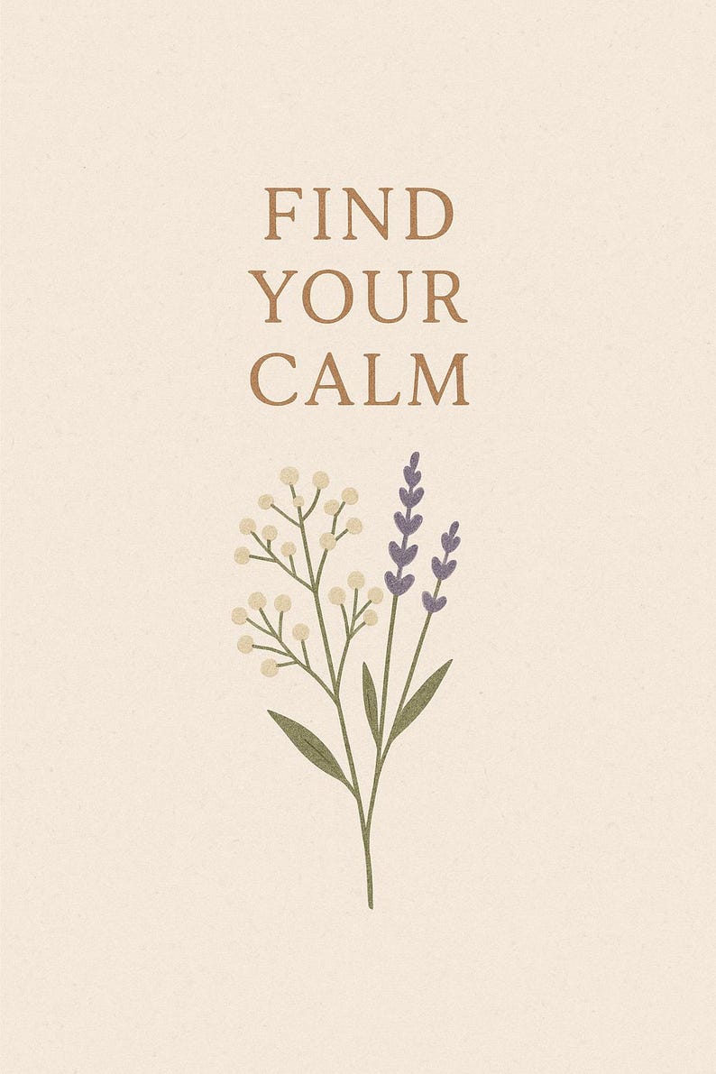 Calm Pixels • Minimalist Floral Phone Wallpapers 5-pack HD Digital ...