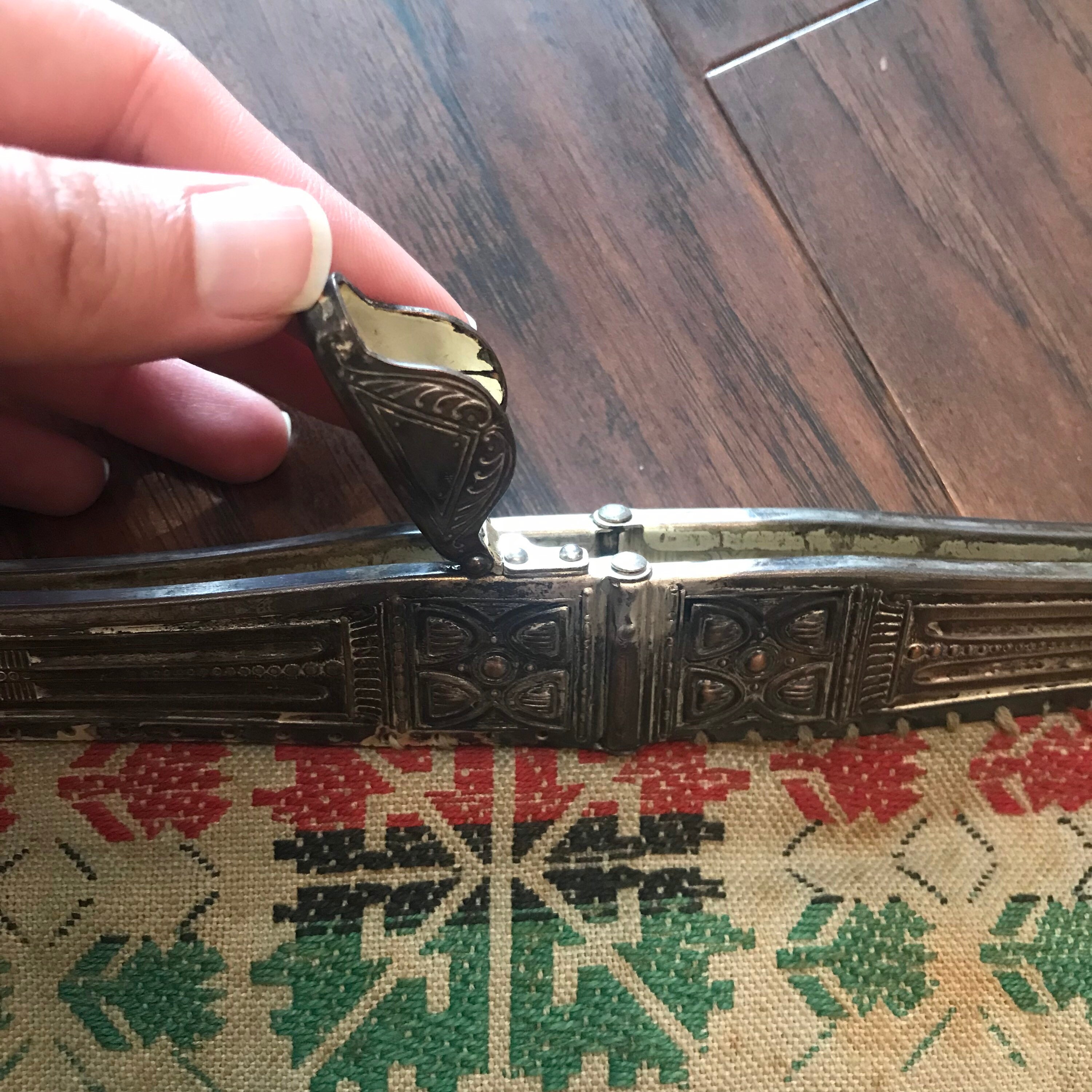 Antique 1910s Double Hinge Frame Tapestry Purse Victorian | Etsy