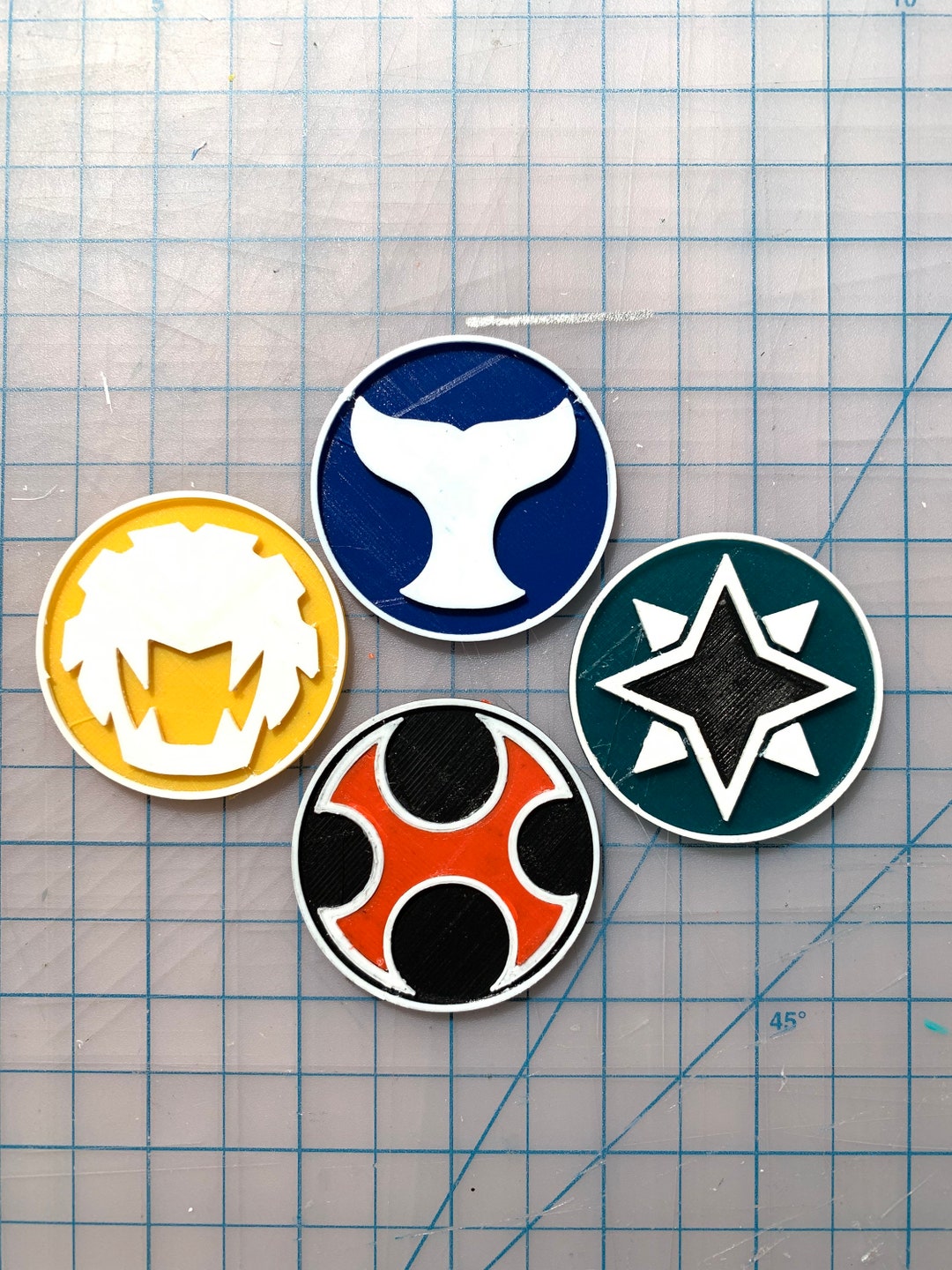 Power Ranger Ninja Storm Coins - Etsy