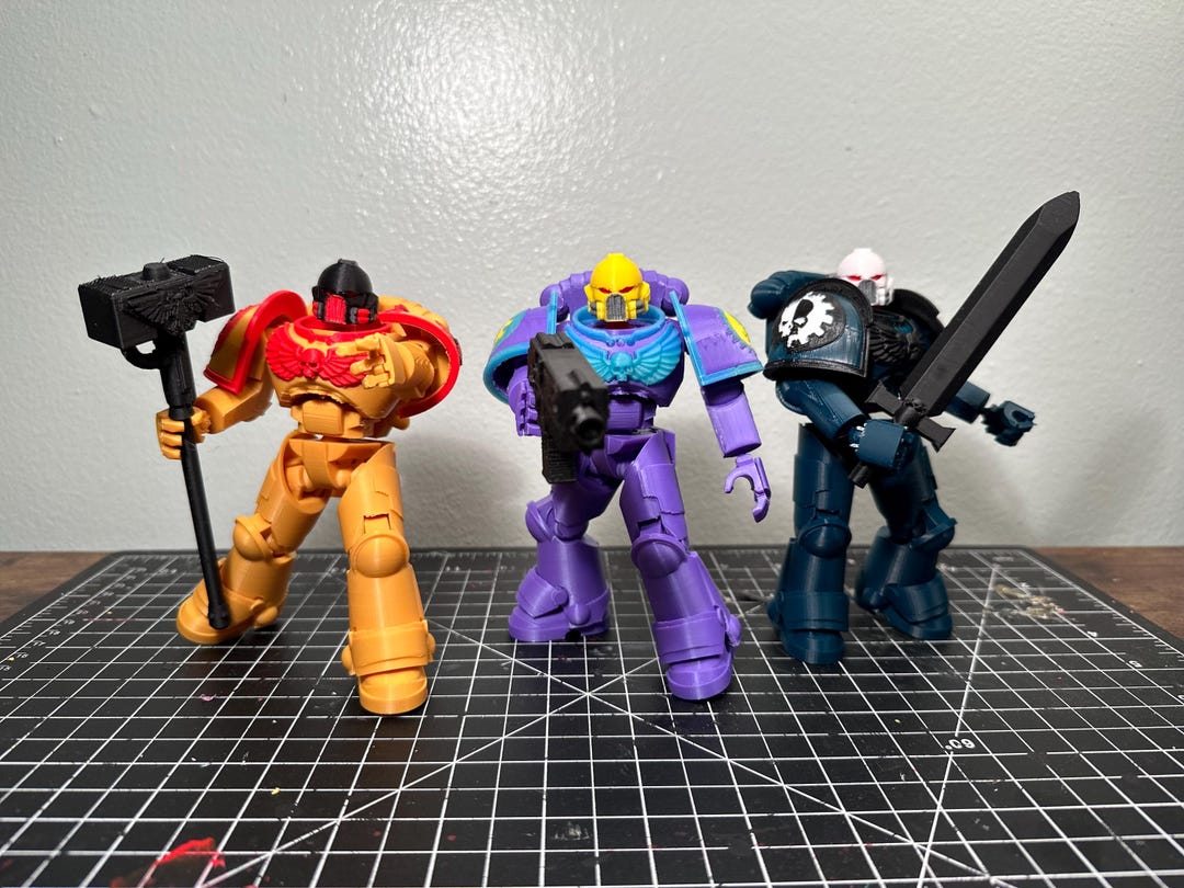 Dummy 13 Space Marine QF V2 Armor – Custom 3D Printed Sci-fi Miniature ...