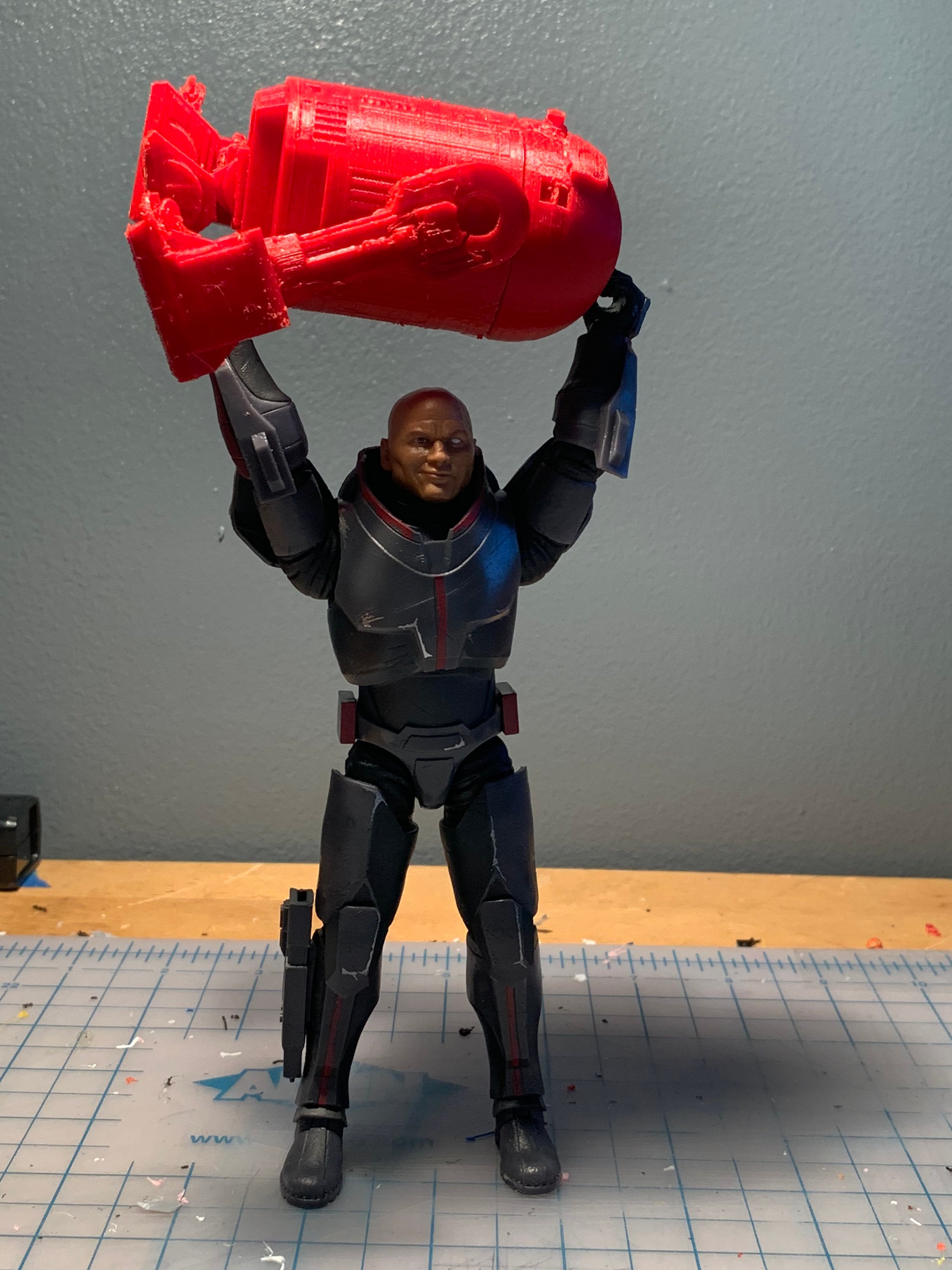 R2-unit Astromech Droid-black Series Scale - Etsy