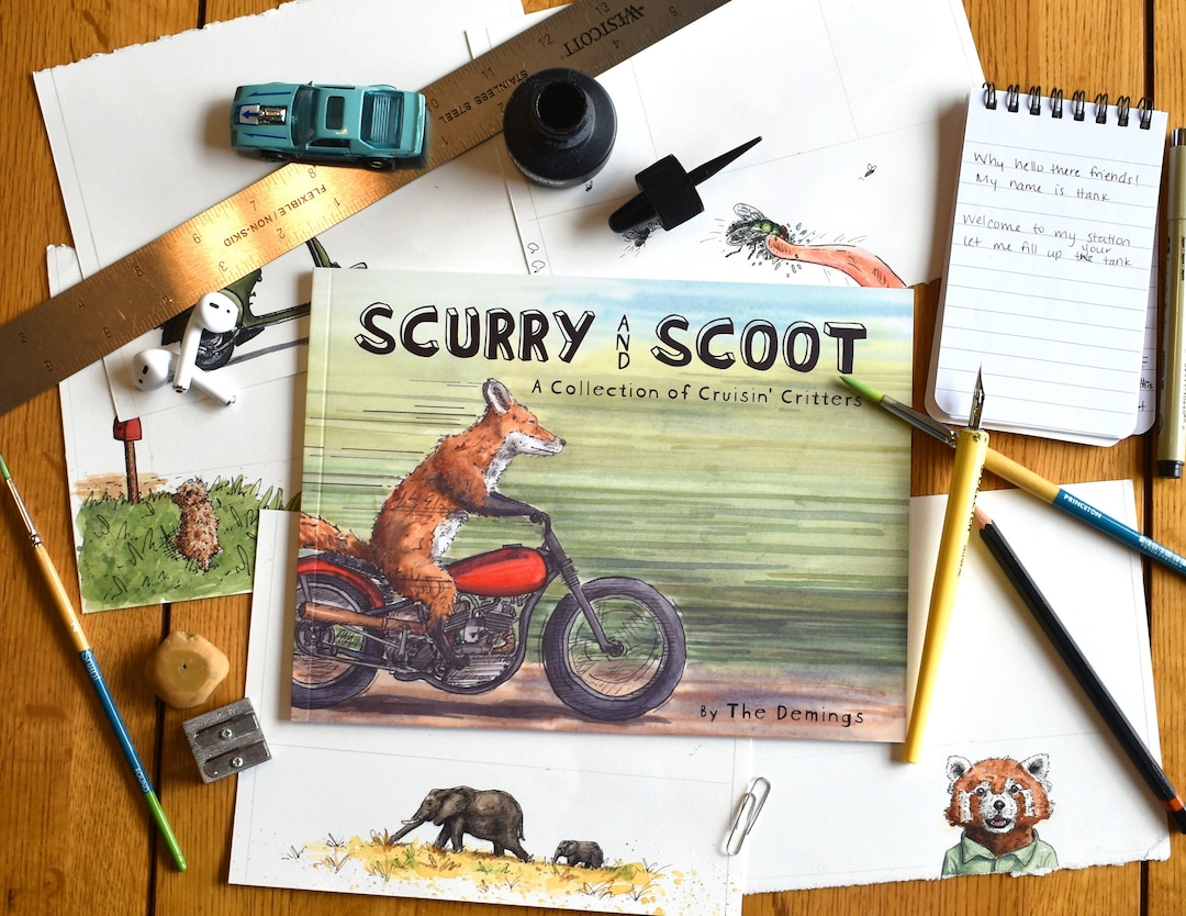 Scurry and Scoot - Soft Cover Watercolor Children's Book - Whimsical ...