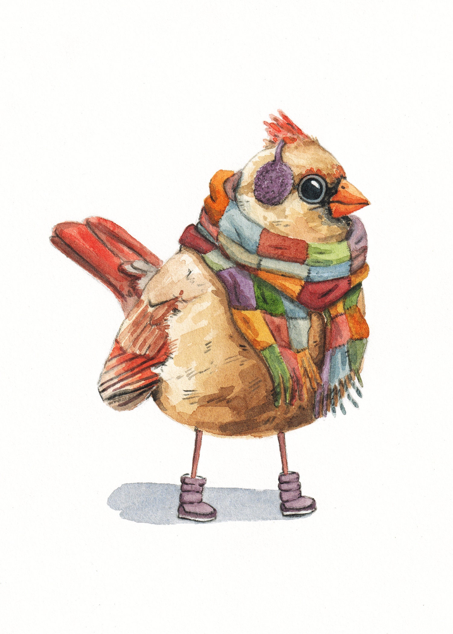 Birds Notecards: Four Assorted Cards With Envelopes - Etsy