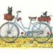 The Dorothy Bike Watercolor Print: Inspired by the Wonderful Wizard of ...