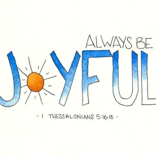 Be Joyful Always - Etsy