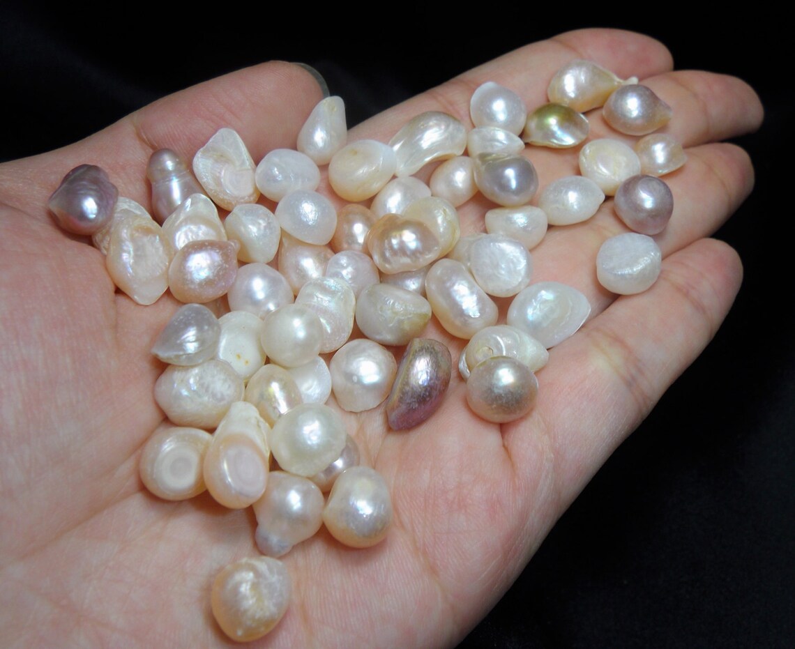 100g Raw Freshwater Pearls Natural Pearl Beads Pearl Loose - Etsy