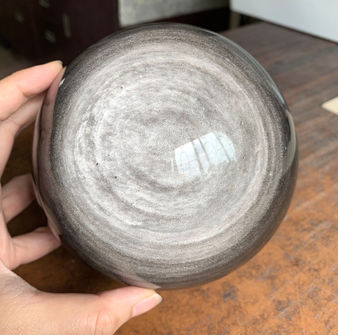 140mm Rare Large Silver Sheen Obsidian Sphere Black Silver - Etsy