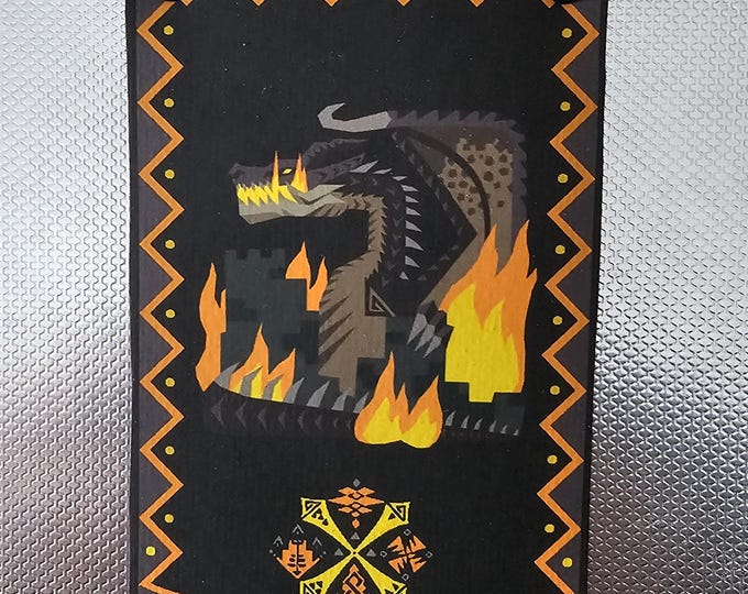 Monster Hunter Fatalis Custom Made Mini Cloth Banner - Etsy