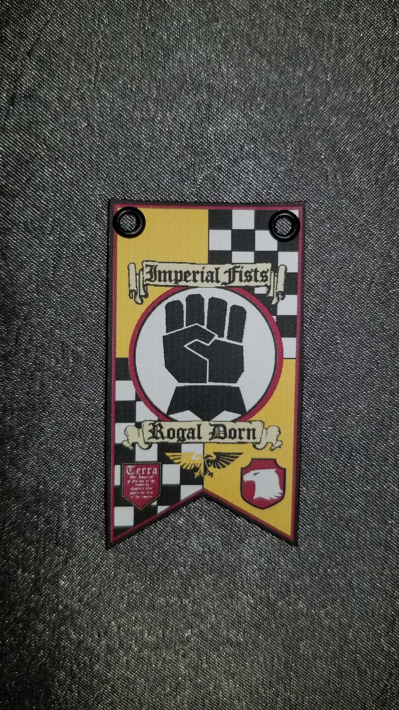 Imperial Fists Warhammer 40k Standard Custom Made Banner Style | Etsy
