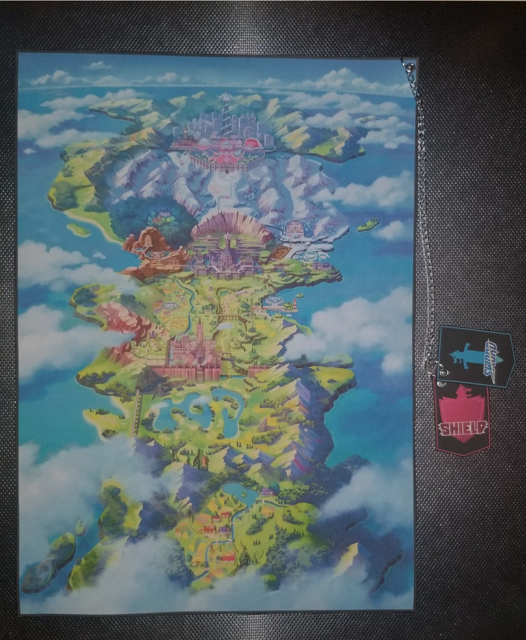 Pokemon Sword and Shield Galar Region Cloth Map - Etsy