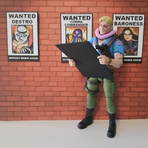 Gi Joe Classified/classic Scale Wanted Posters Series 4 - Etsy