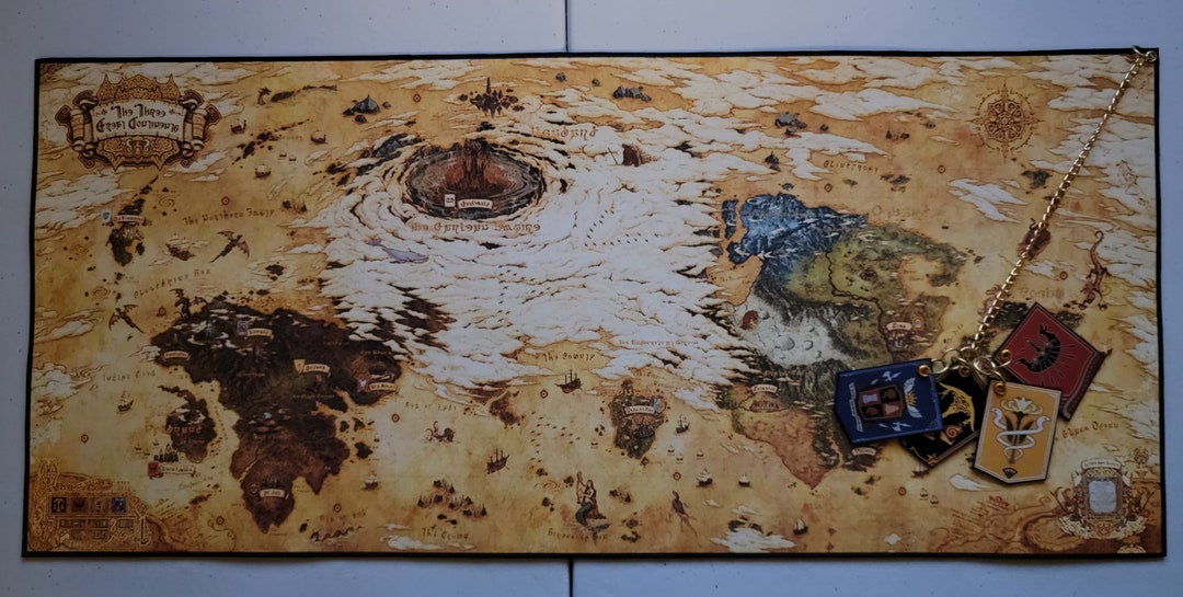 Final Fantasy XIV Custom Cloth Map of Hydaelyn - Etsy