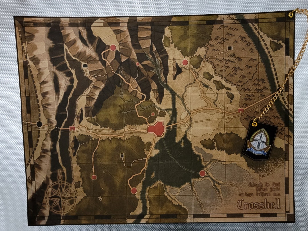 The Legend of Heroes: Trails of Zero Map of Crossbell - Etsy