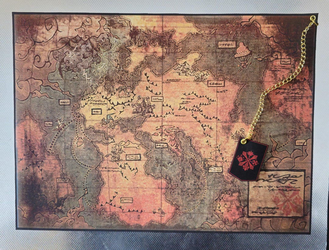 Monster Hunter Map of the New World Custom Cloth - Etsy