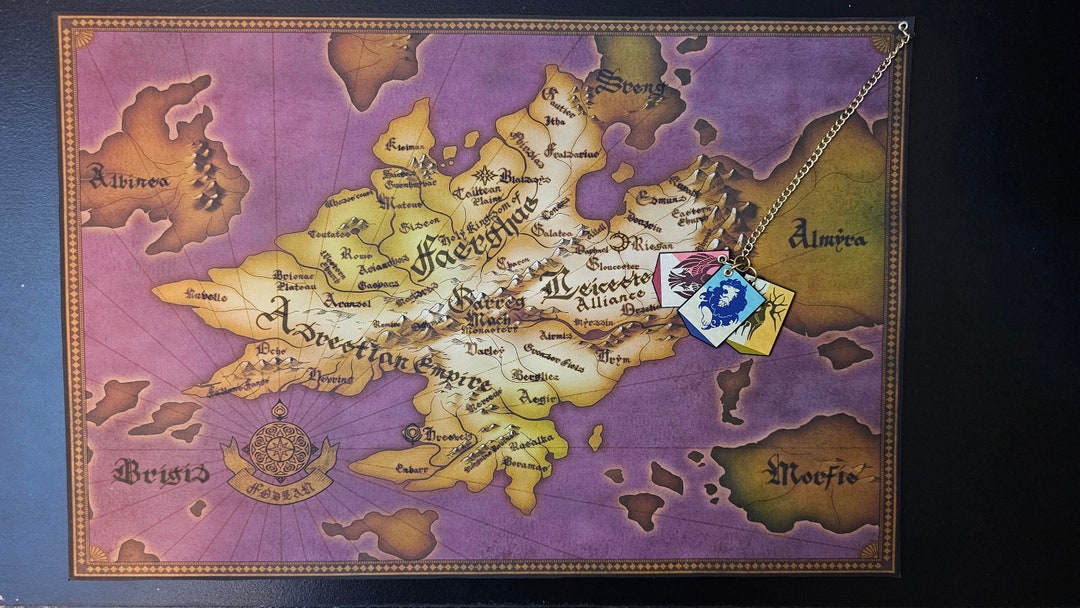 Fire Emblem Three Houses Fodlan Cloth Map(larger Scale) - Etsy