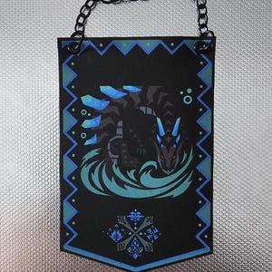 Monster Hunter Abyssal Lagiacrus Custom Made Mini Cloth Banner - Etsy