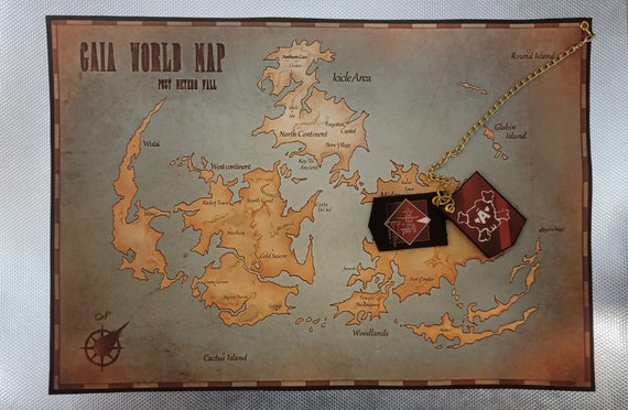 Final Fantasy 7 Custom Cloth Map of Gaia - Etsy