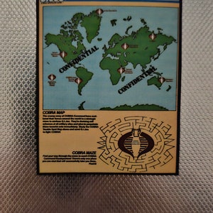 Gi Joe Classified Scale Map of Cobra Bases - Etsy