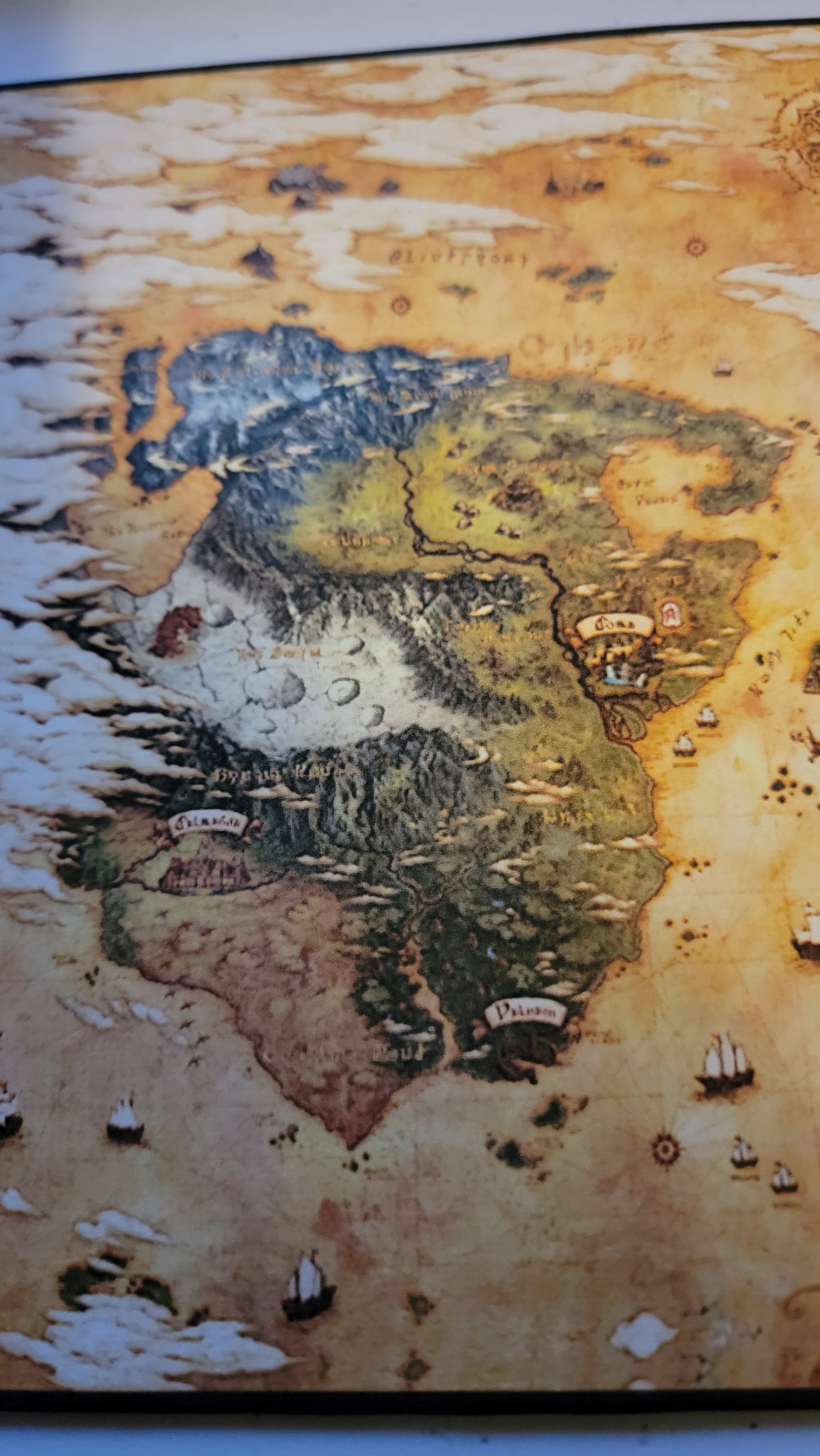 Final Fantasy XIV Custom Cloth Map of Hydaelyn - Etsy