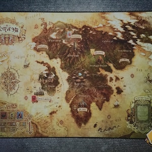 Final Fantasy XIV Custom Cloth Map of Eorzea - Etsy