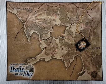 The Legend of Heroes: Trails of Cold Steel Map of Zemuria - Etsy