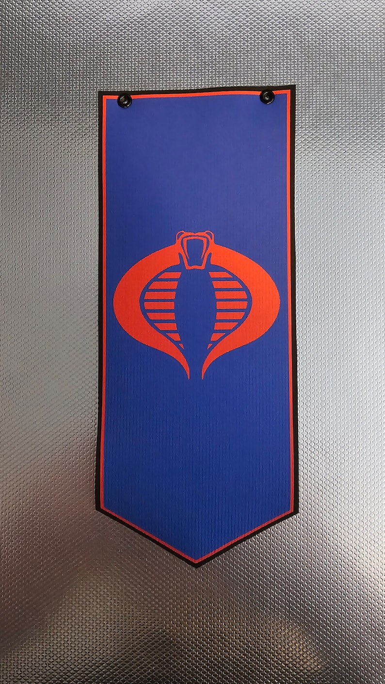 Gi Joe Cobra Banner Style 1 Figure Scale - Etsy