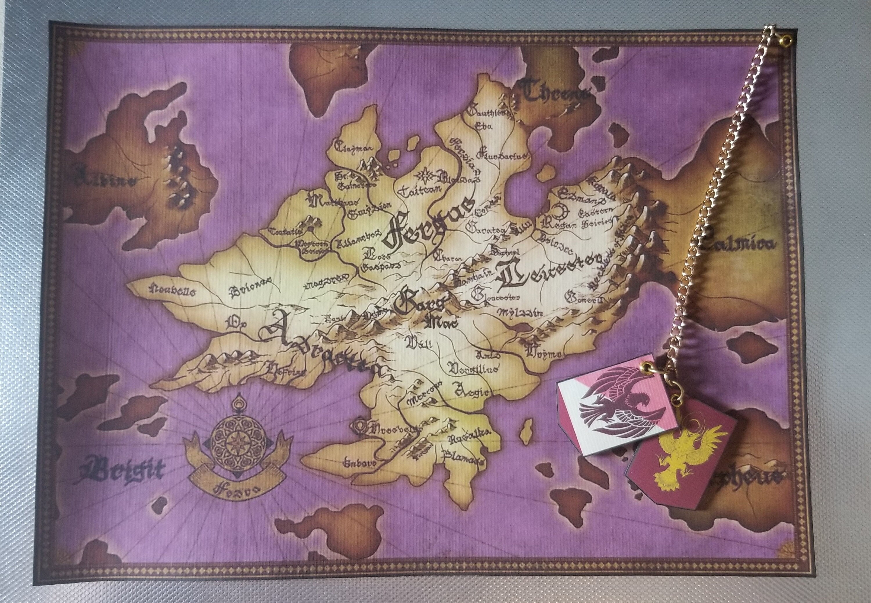 Fire Emblem Three Houses Fodlan Cloth Map Black Eagles Themed - Etsy UK