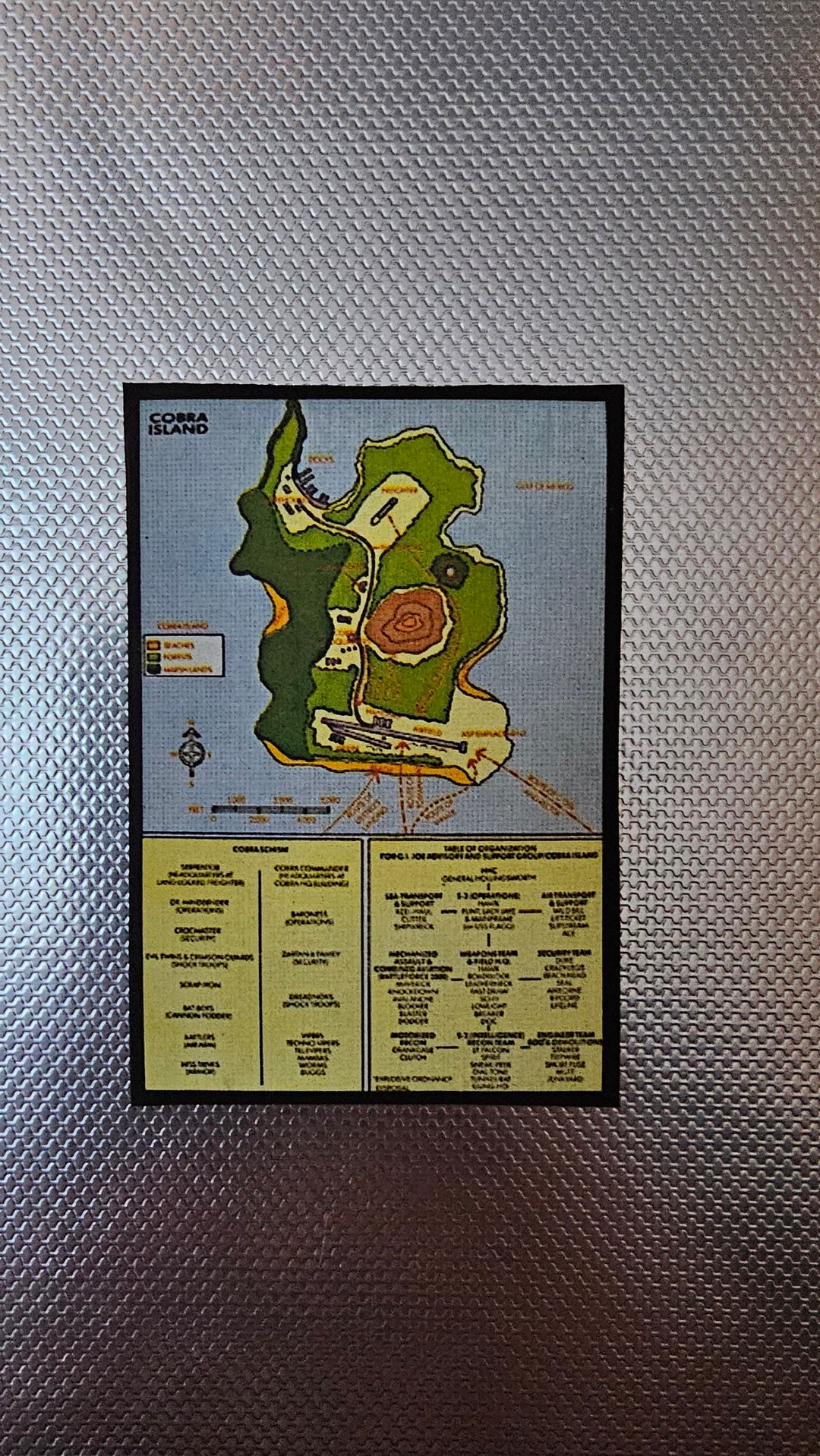 Gi Joe Classified Scale Map of Retro Cobra Island - Etsy