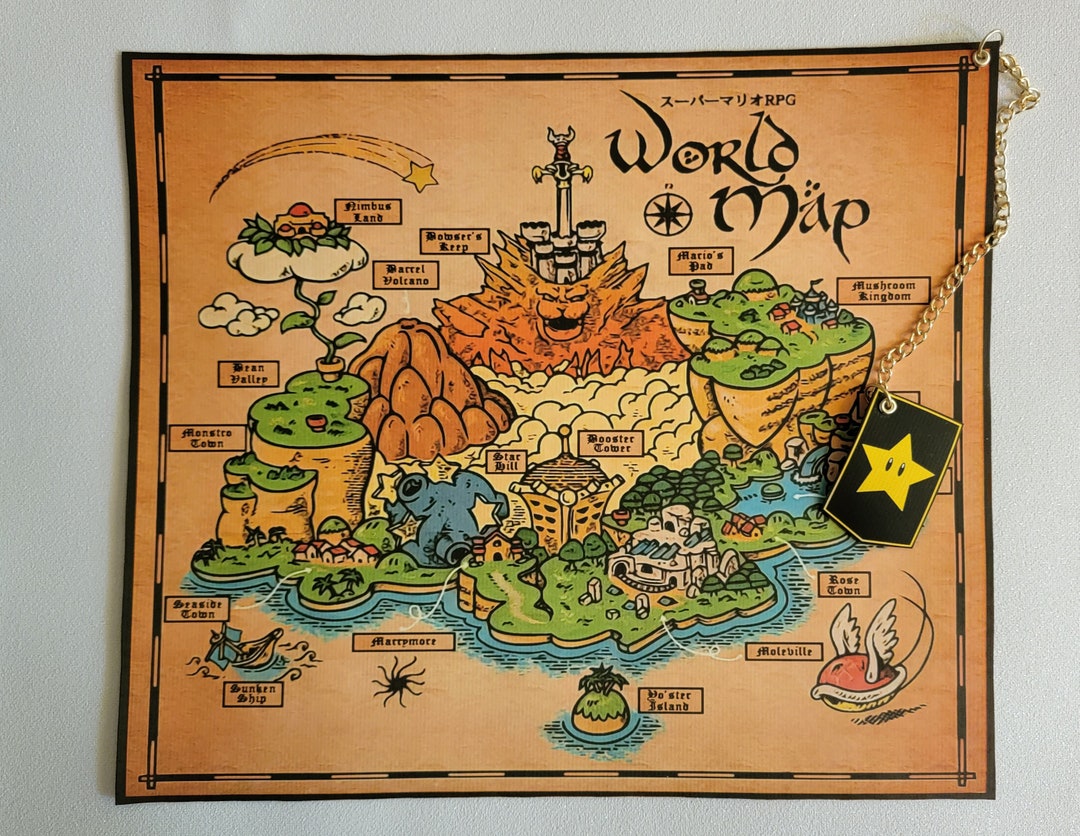 Super Mario; RPG World Map - Etsy