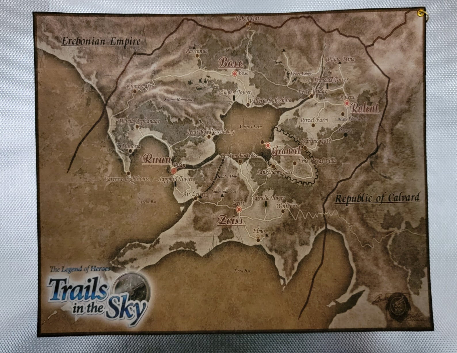 The Legend of Heroes: Trails in the Sky Map of Liberl Kingdom - Etsy