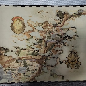 The Legend of Heroes: Trails of Cold Steel Map of Zemuria - Etsy