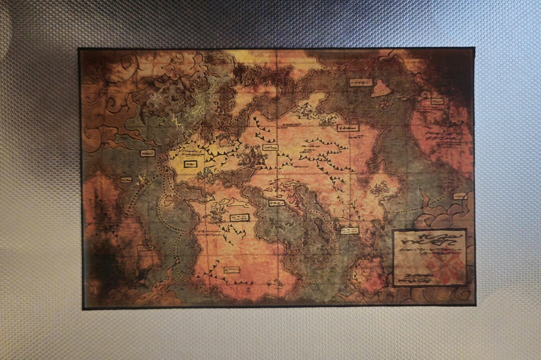 Monster Hunter Map of the New World Custom Cloth Mini Map - Etsy