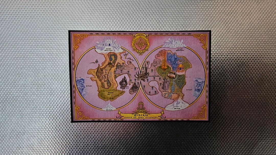 Masters of the Universe Figure Scale Map of Etheria - Etsy