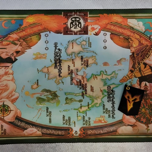 Final Fantasy XIV Custom Cloth Map of Hydaelyn - Etsy