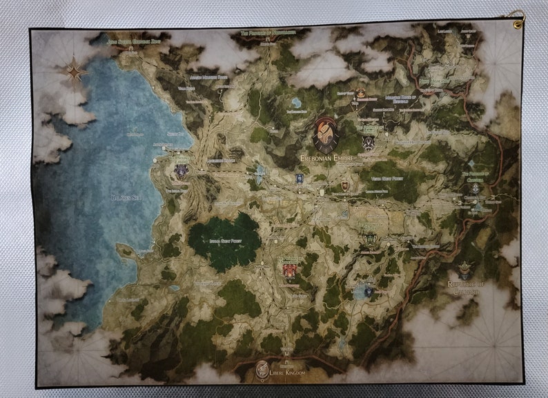 The Legend of Heroes: Trails Series Map of Erebonia - Etsy