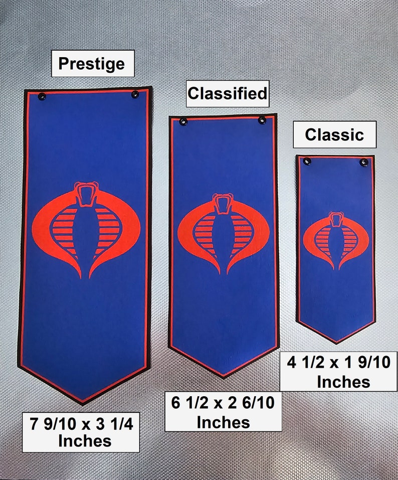 Gi Joe Cobra Banner Style 1 Figure Scale - Etsy