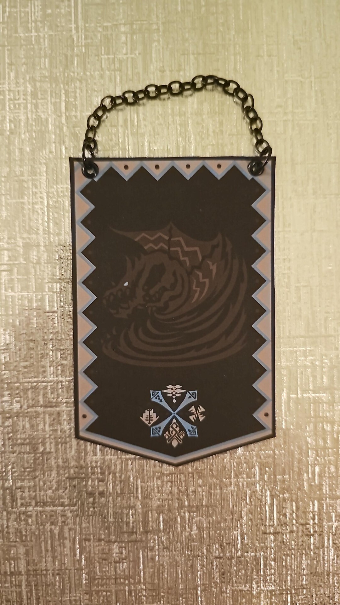 Monster Hunter Elder Dragon Kushala Daora Custom Made Mini Cloth Banner ...