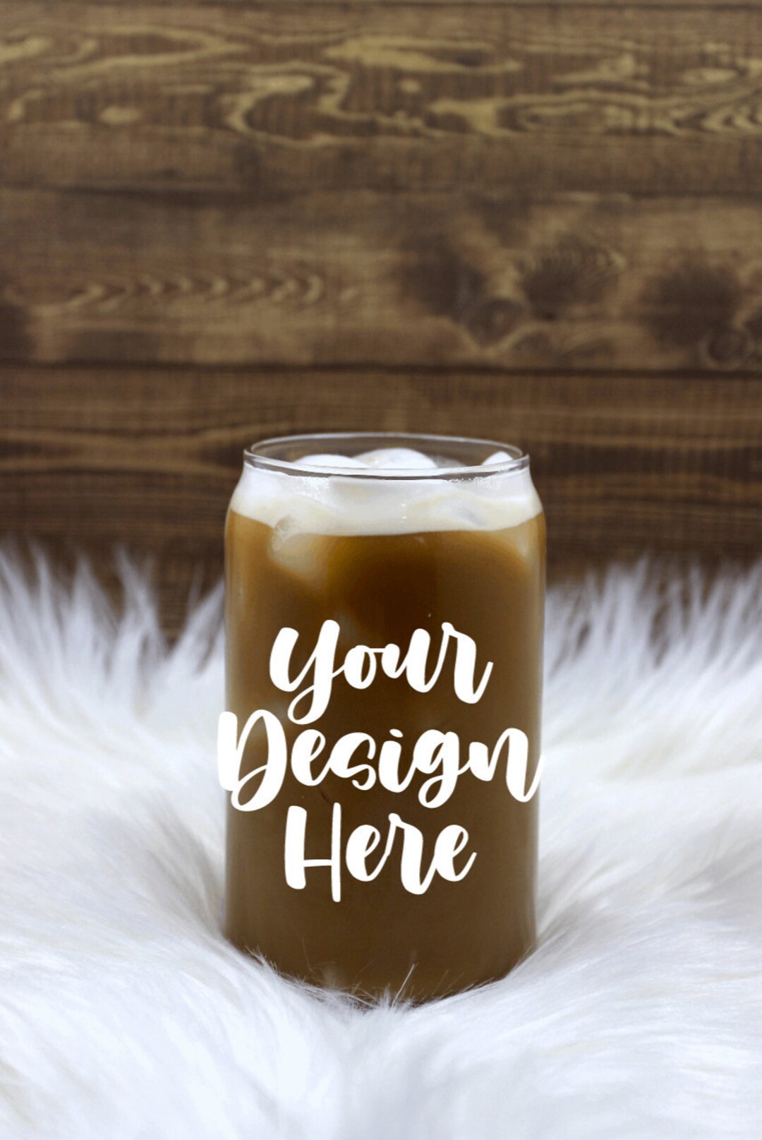 Custom Glass Personalized Beer Can Glass Iced Coffee Cup - Etsy