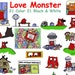 The Love Monster Story Book Clip Art Digital Printable Download ...